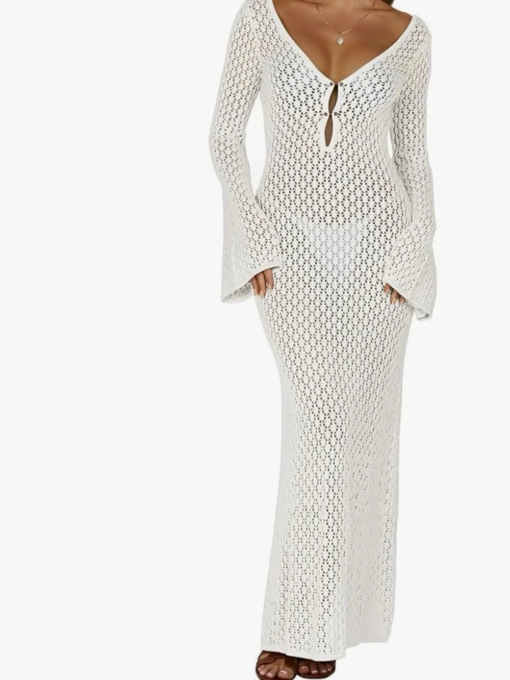 Swim | Swimming Crochet Cover Up Cream Color | Poshmark